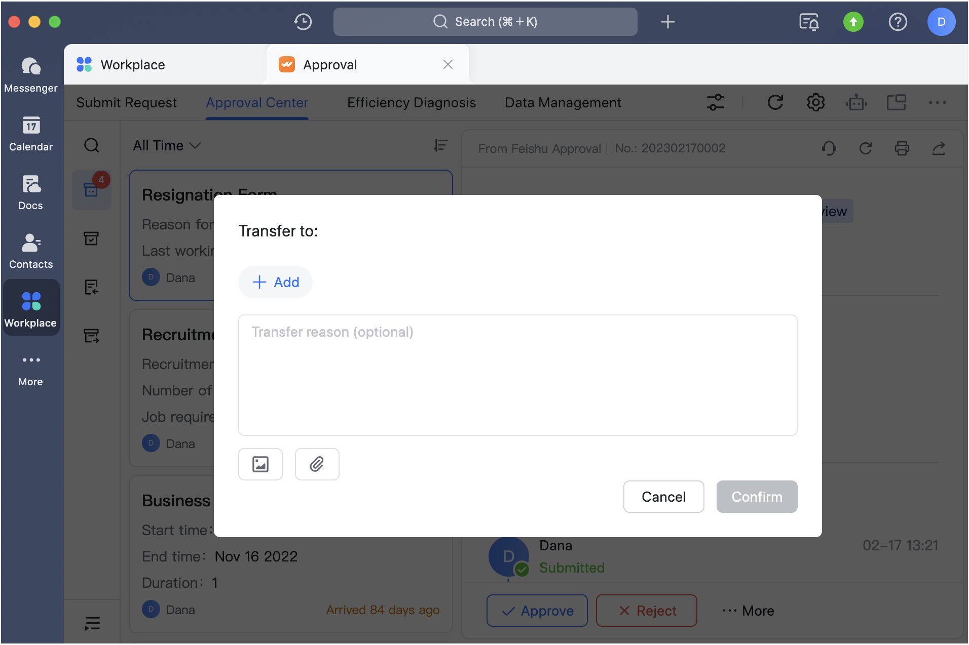 Feishu Approval user guide