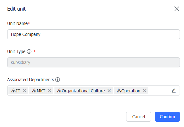Set up unit management as an administrator
