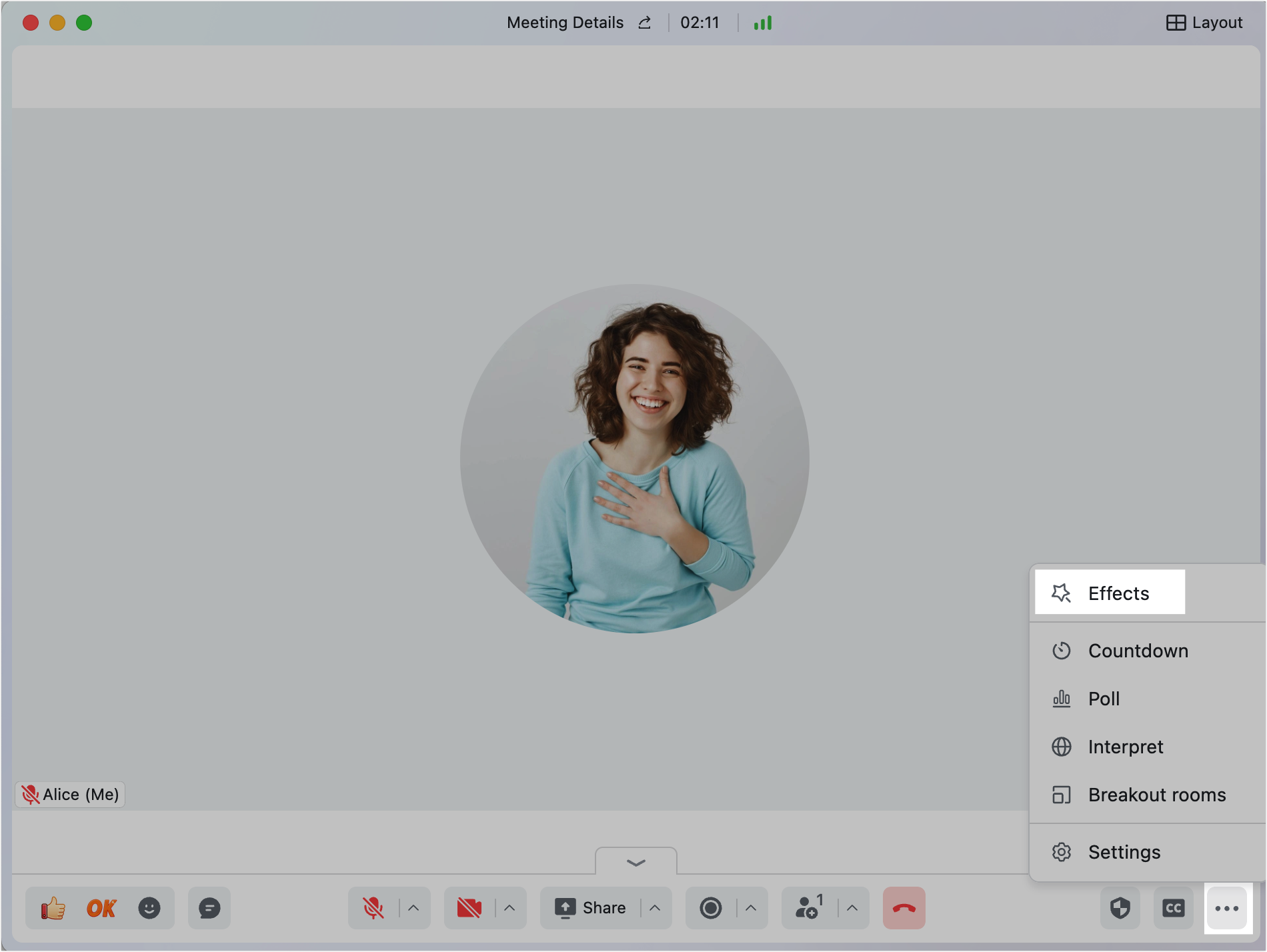 Use effects and filters