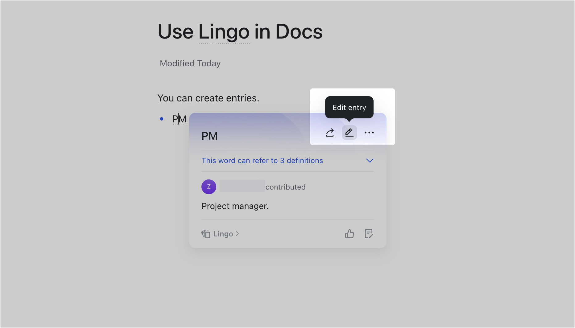Use Lingo in Docs