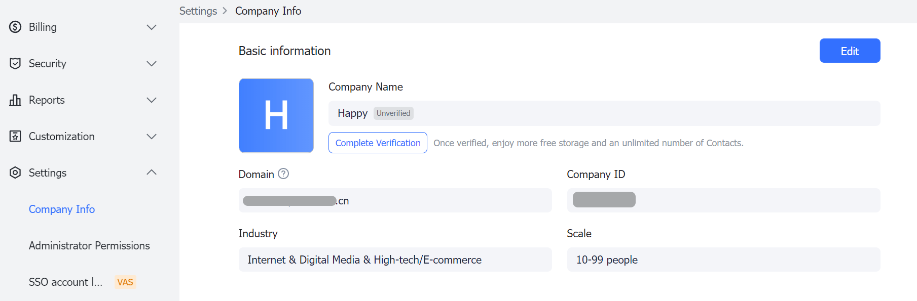 Admin | Upload the company logo