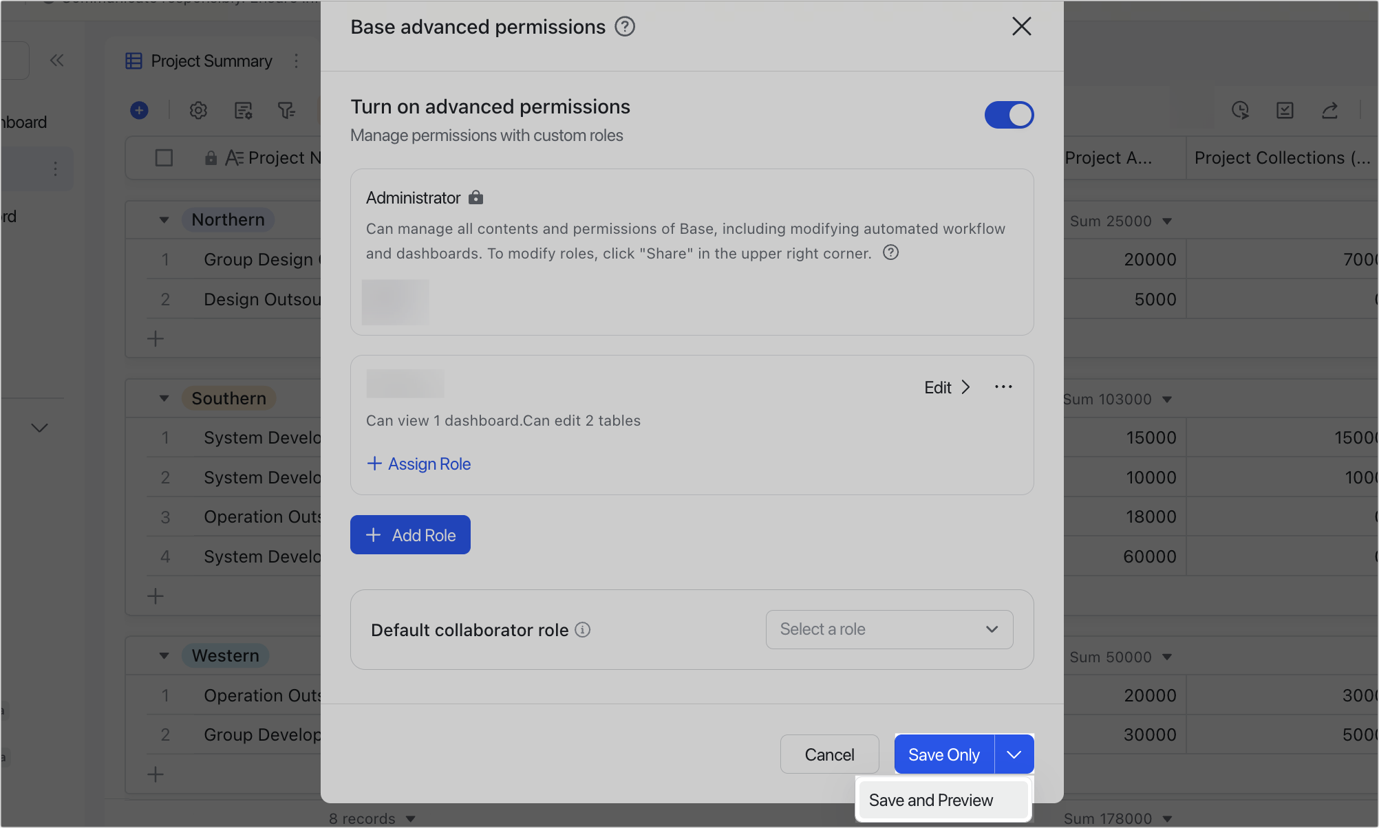 V7.13 Preview advanced permissions configurations for Base!