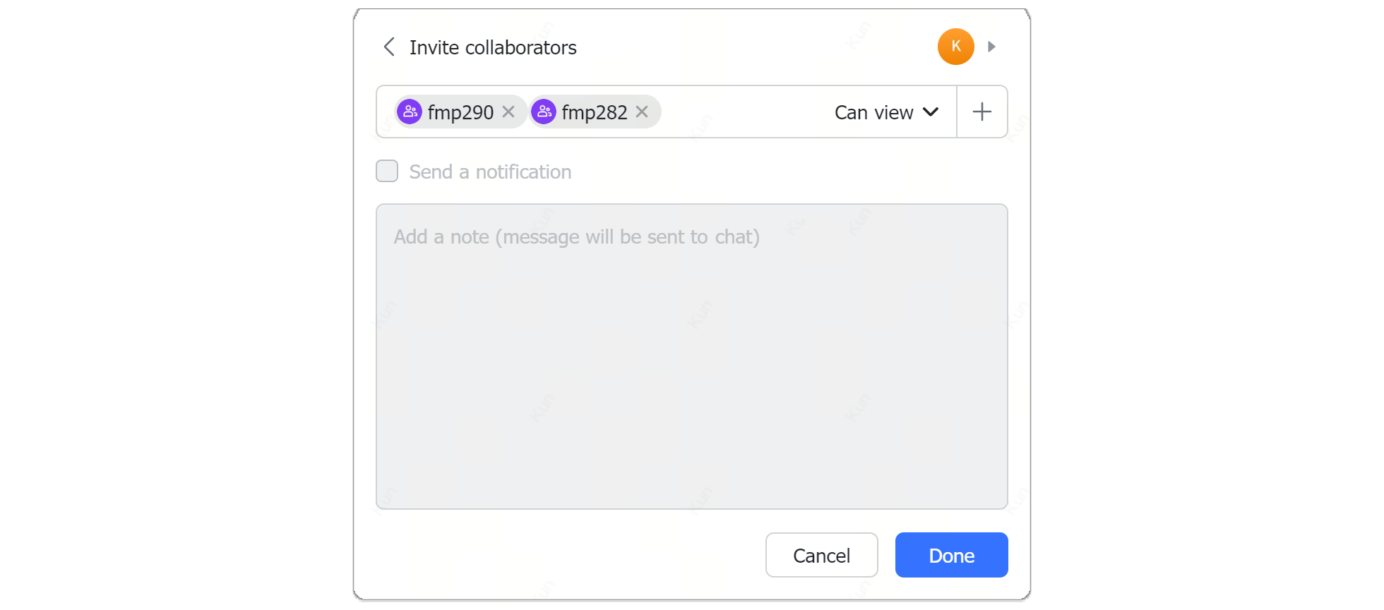 Add a user group or dynamic group as collaborators