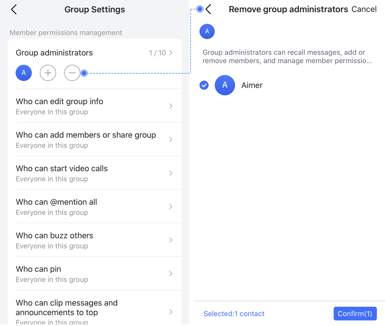 Add a group administrator