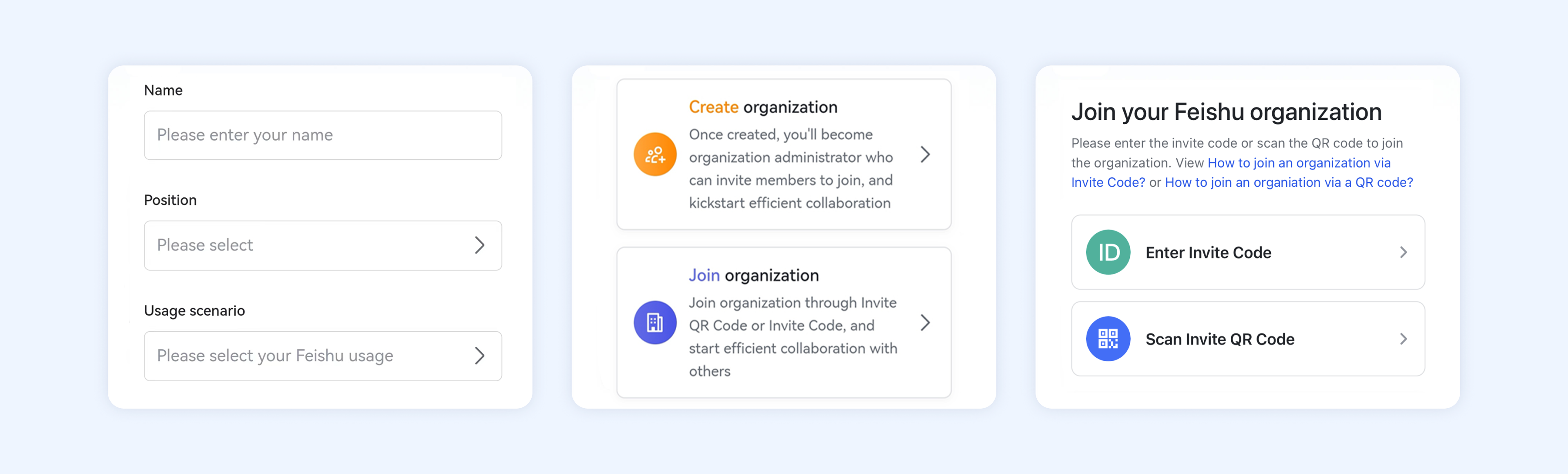 Step 1: Join your organization
