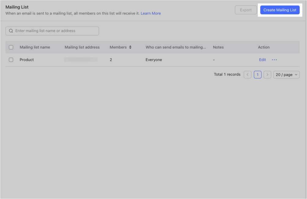 Admin | Enable email approval for mailing lists