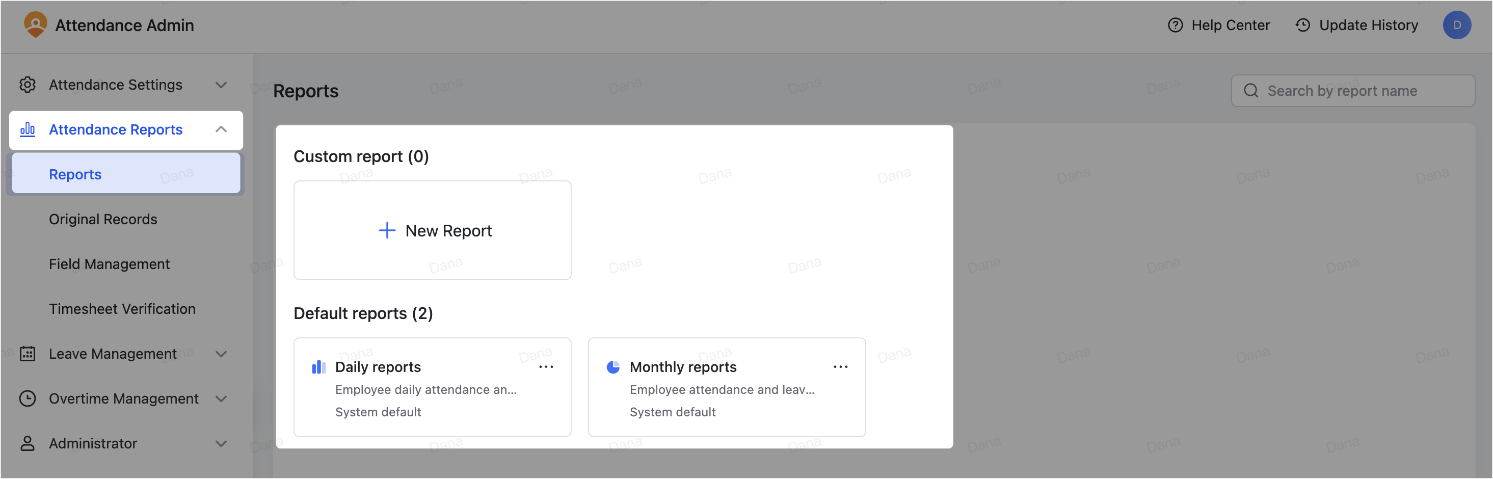 Admin | Manage attendance timesheets