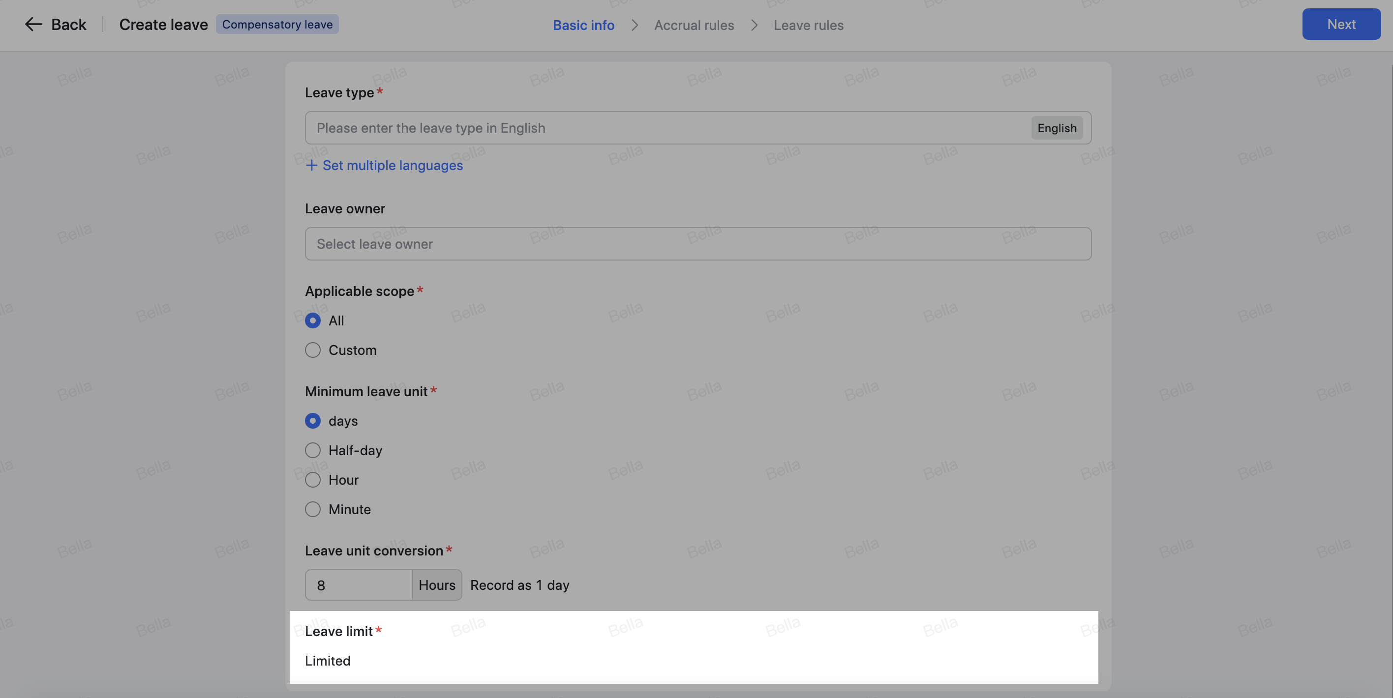 Admin | Set up and manage employee leave