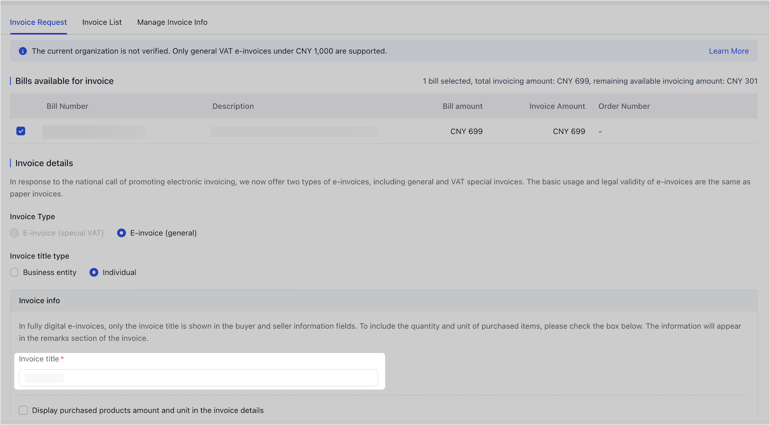 Admin | Request invoices and contracts