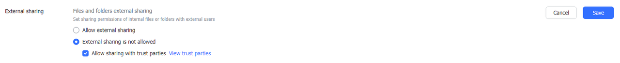 Admin Configure Docs Settings