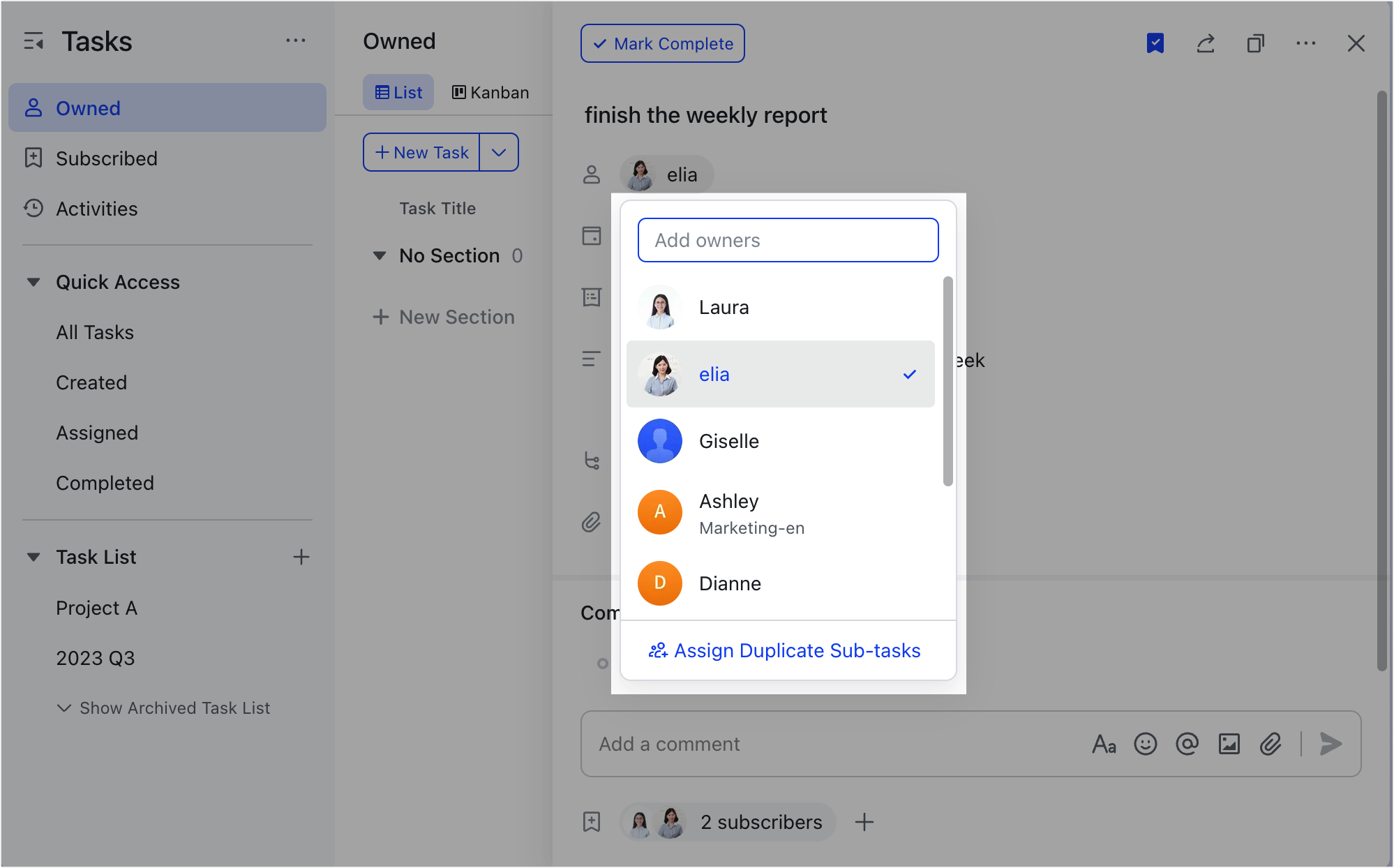Get started with Tasks