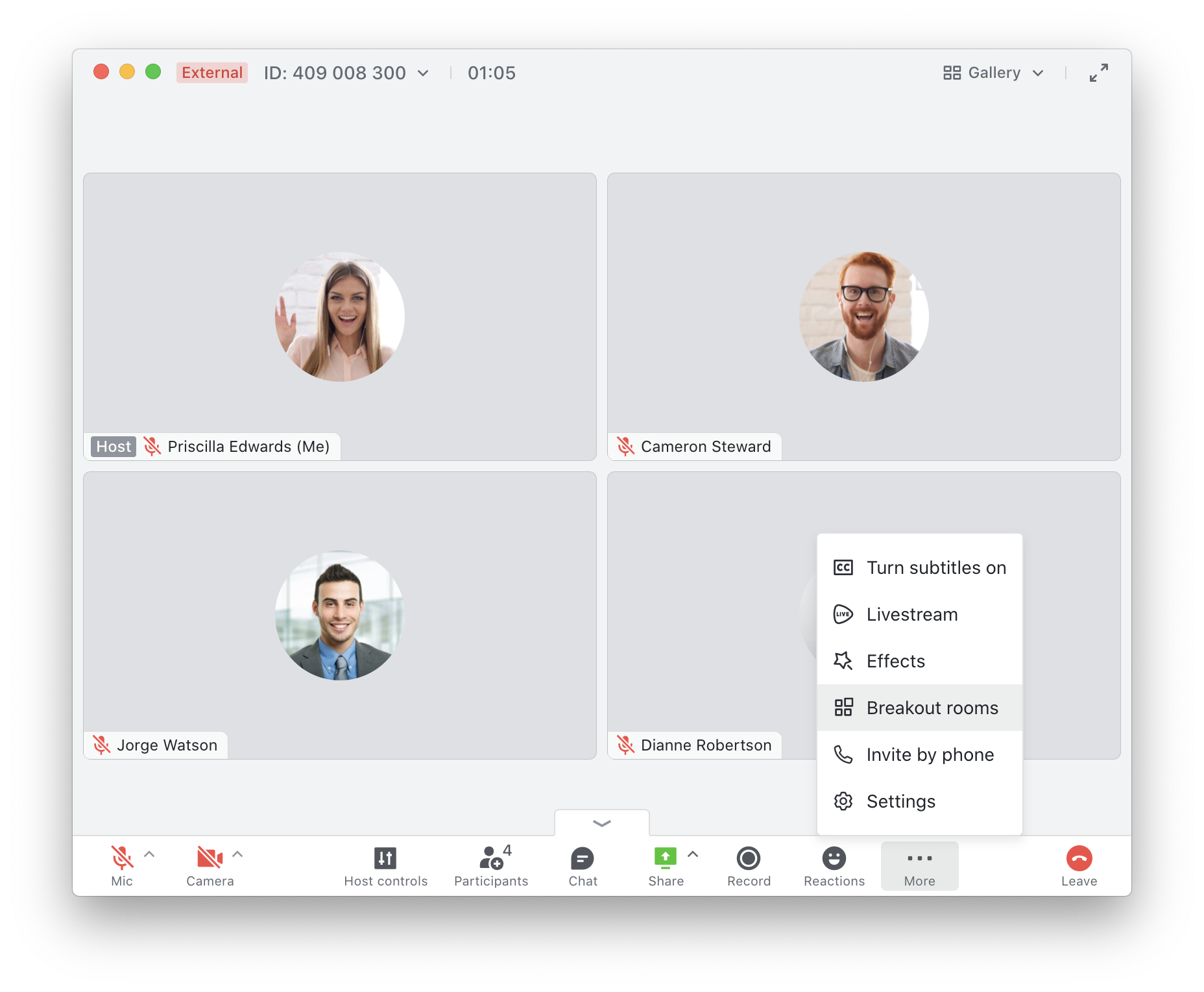 Meetings feature updates