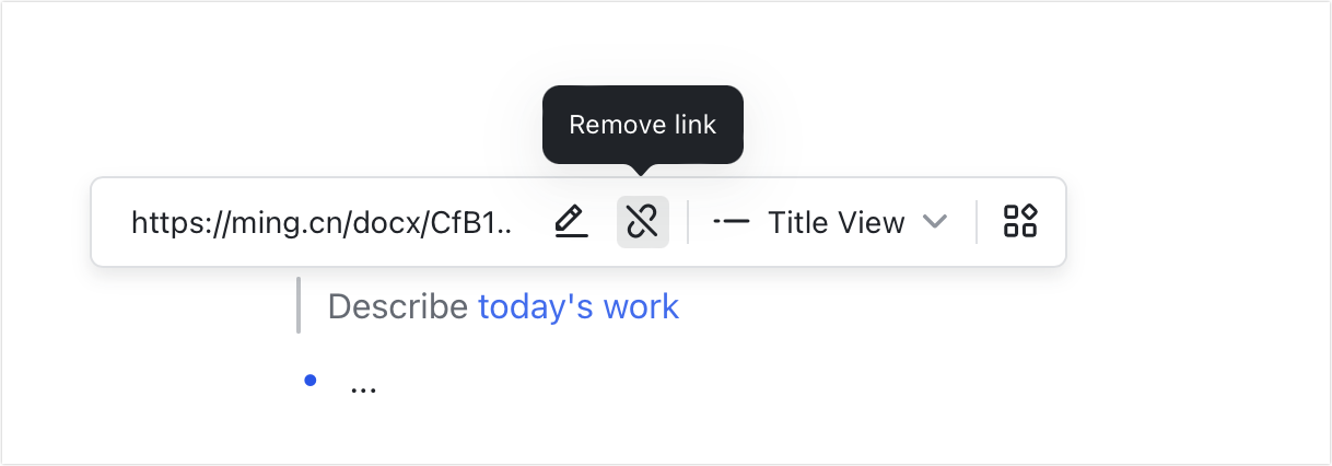 Add hyperlinks in Docs
