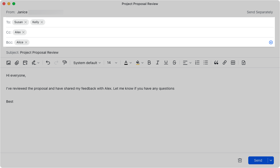 Get started with Mail