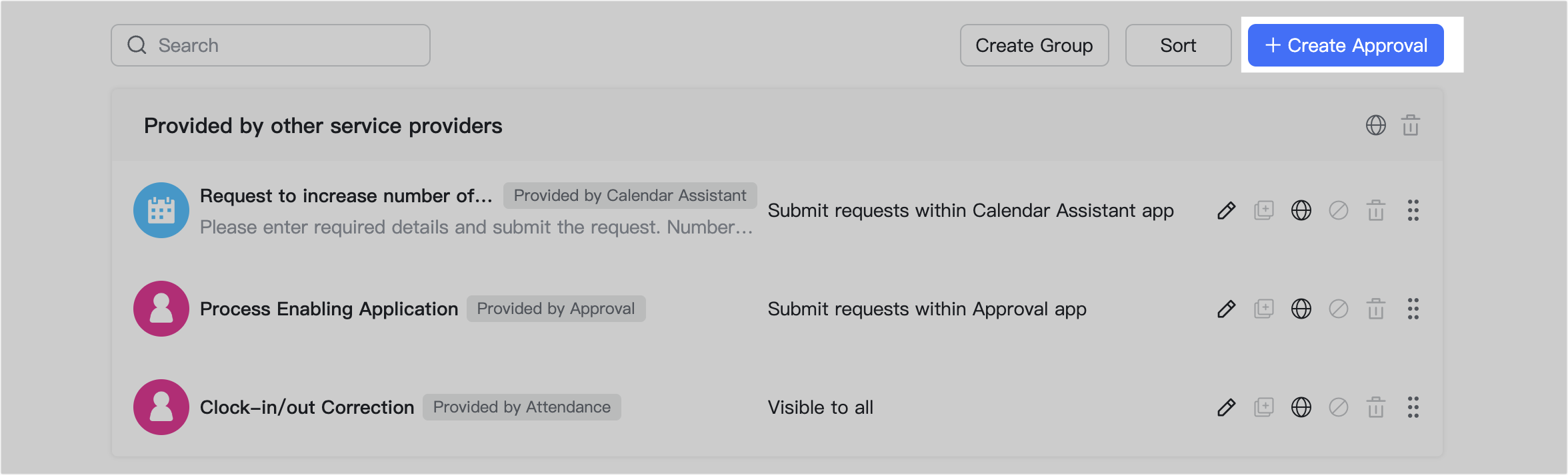 Admin | Create an approval