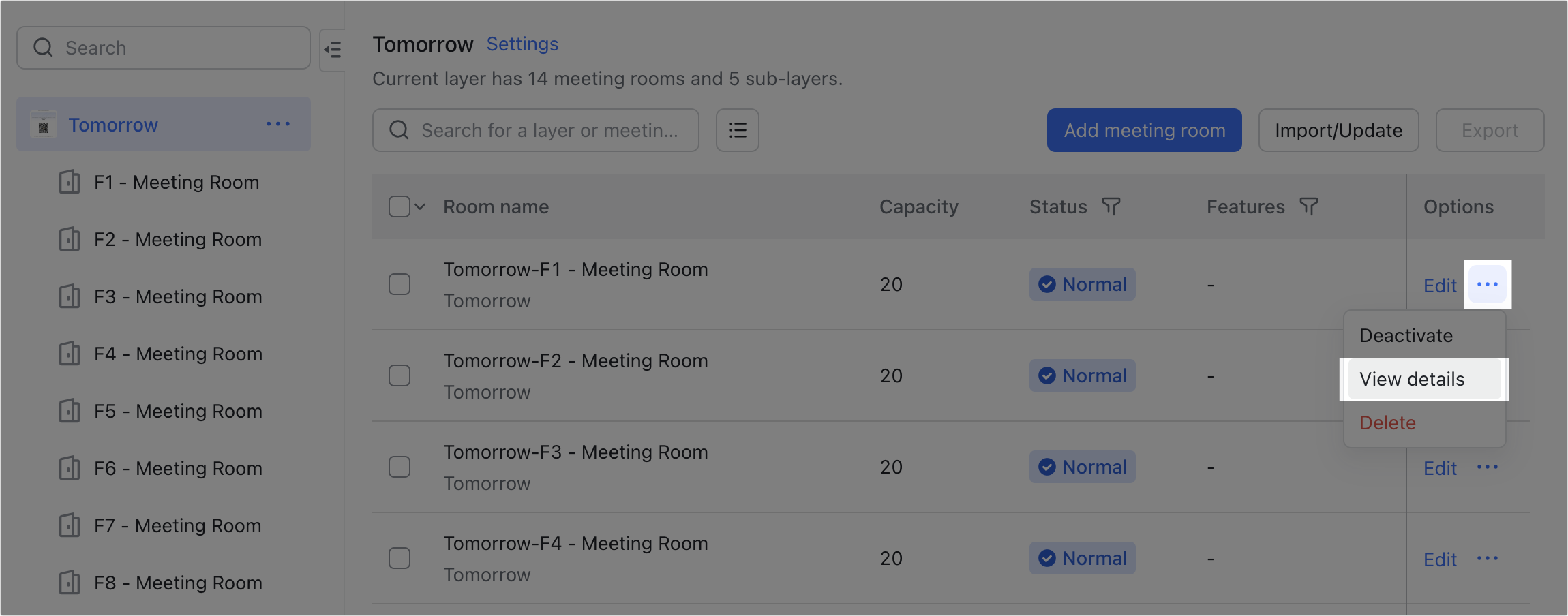 Admin | Set QR code check-in for meeting rooms