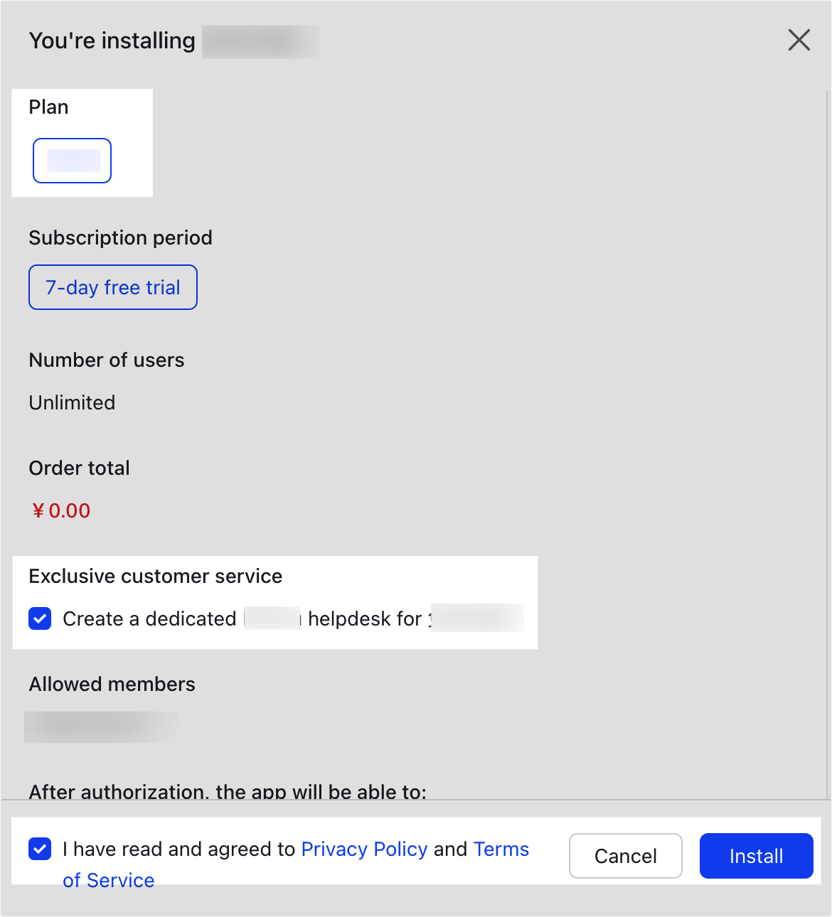 Install and use apps