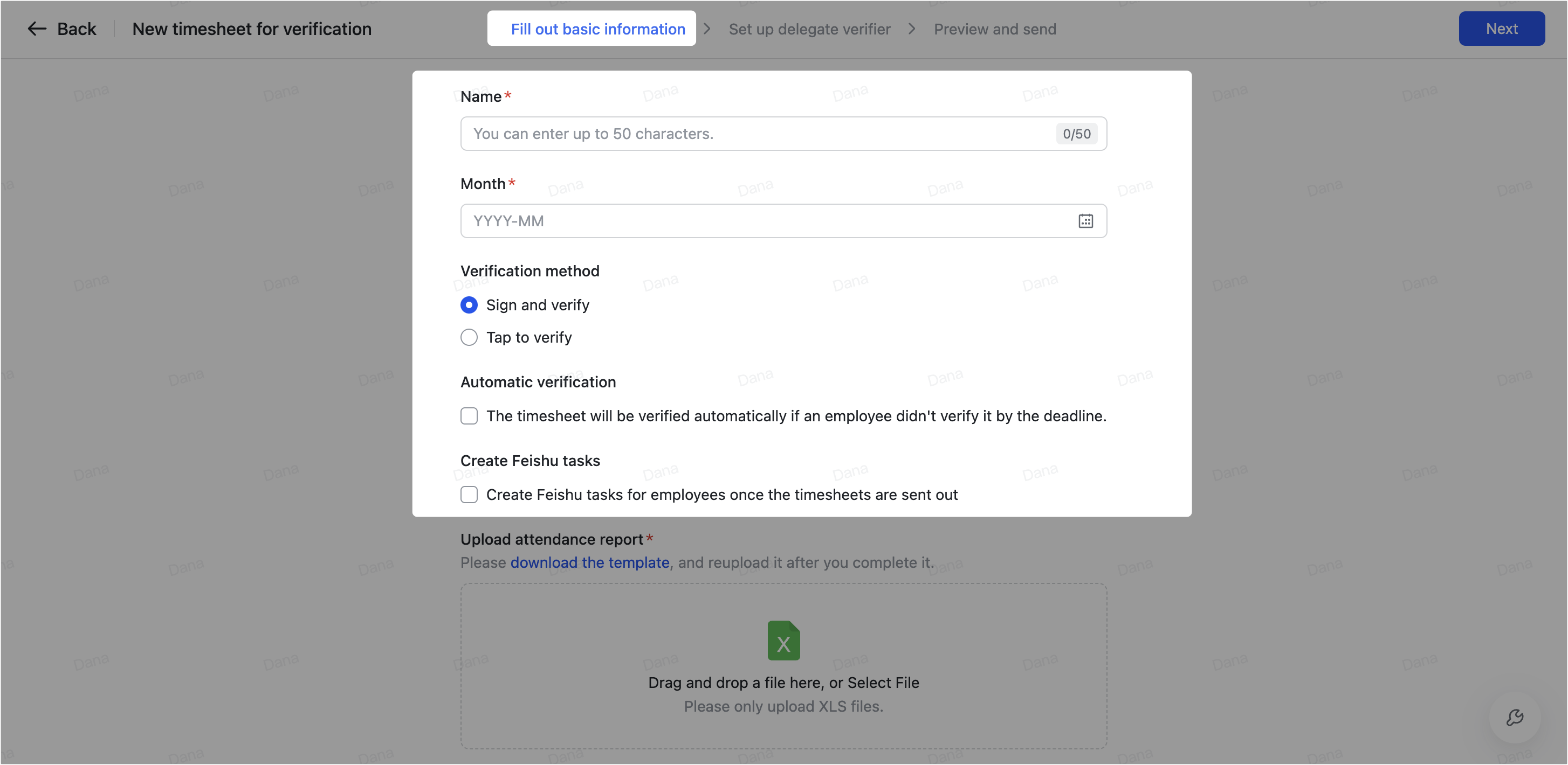 Admin | Manage attendance timesheets