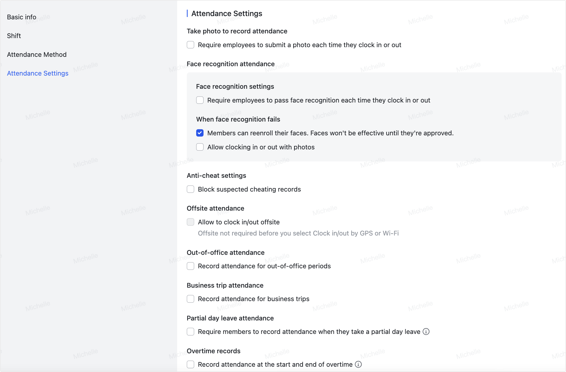 Admin | Set up attendance group