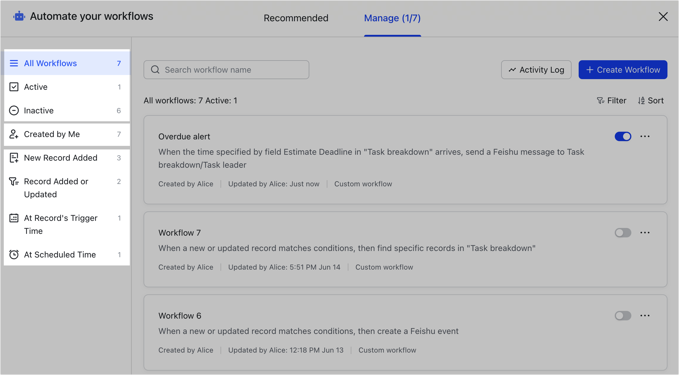 Use Automations in Base