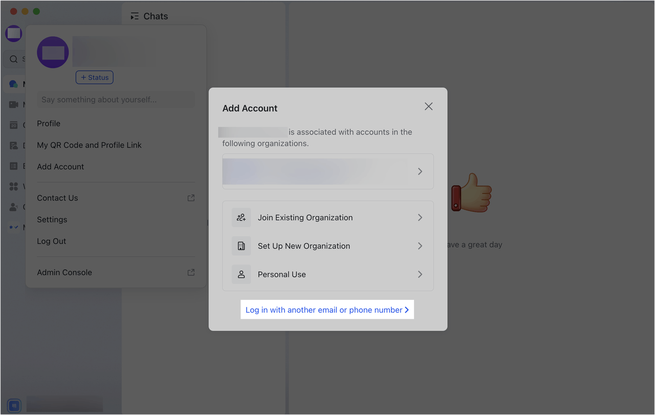 Log in and log out of your Feishu account