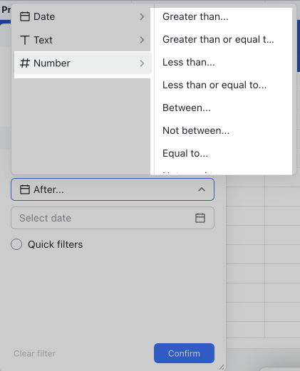 Sort and filter in pivot tables