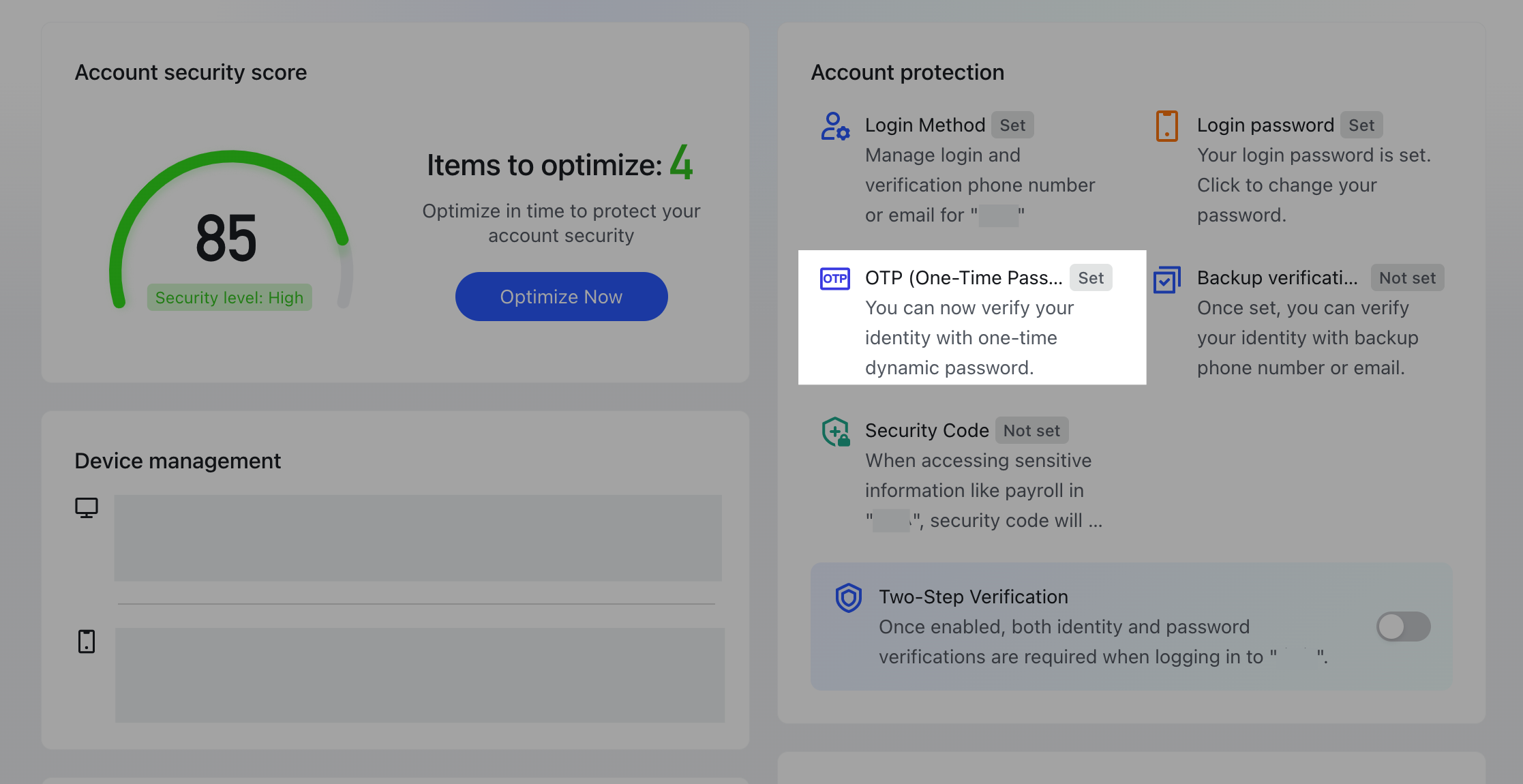 Use Otp One Time Password