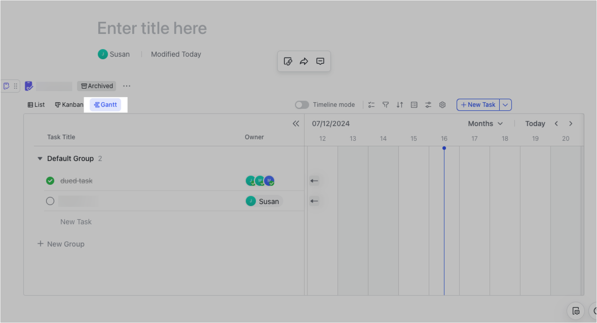 Create, share, and manage task lists