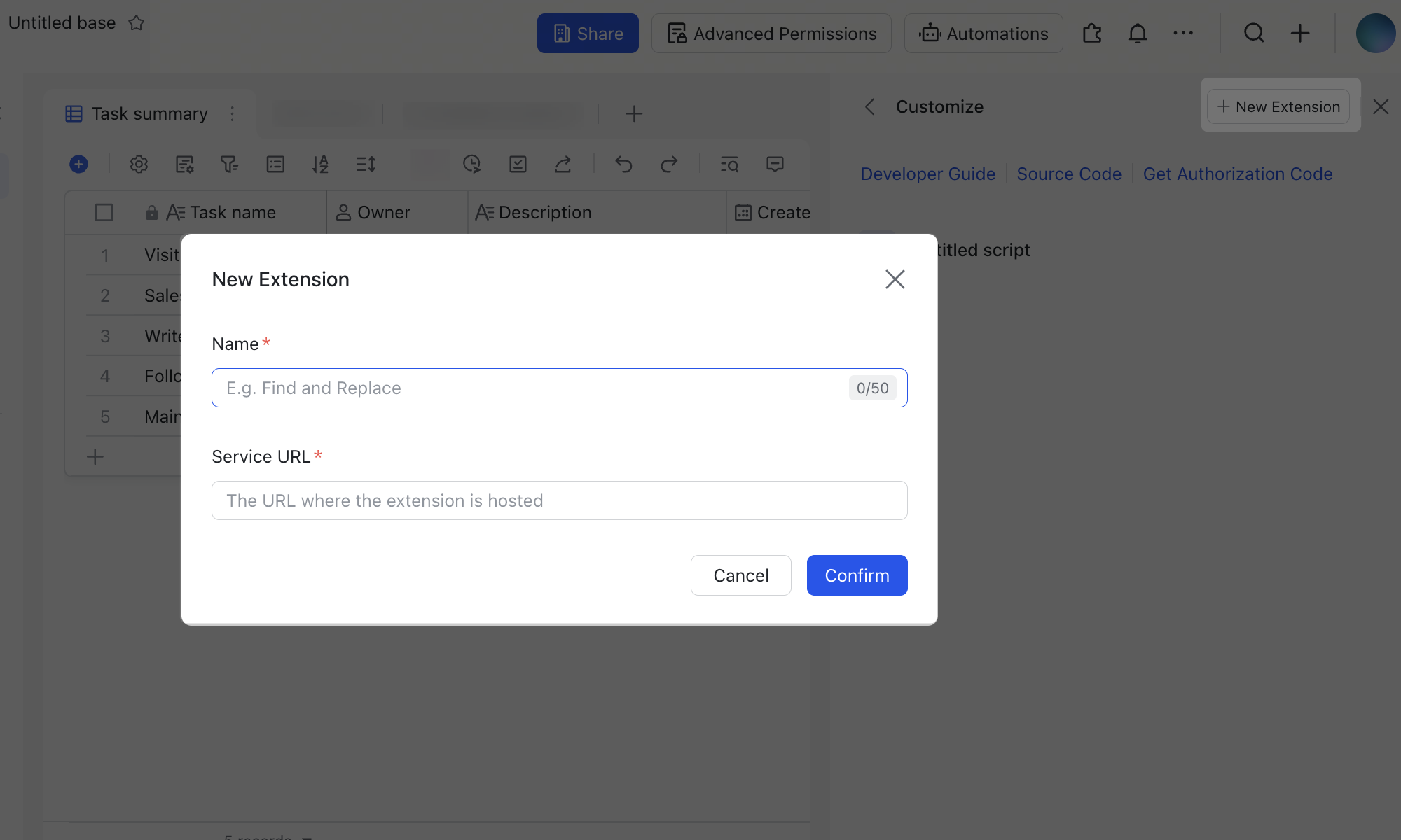 Use extensions in Base