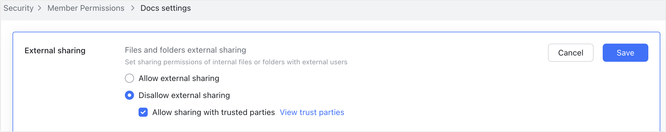 Feishu Admin Console updates