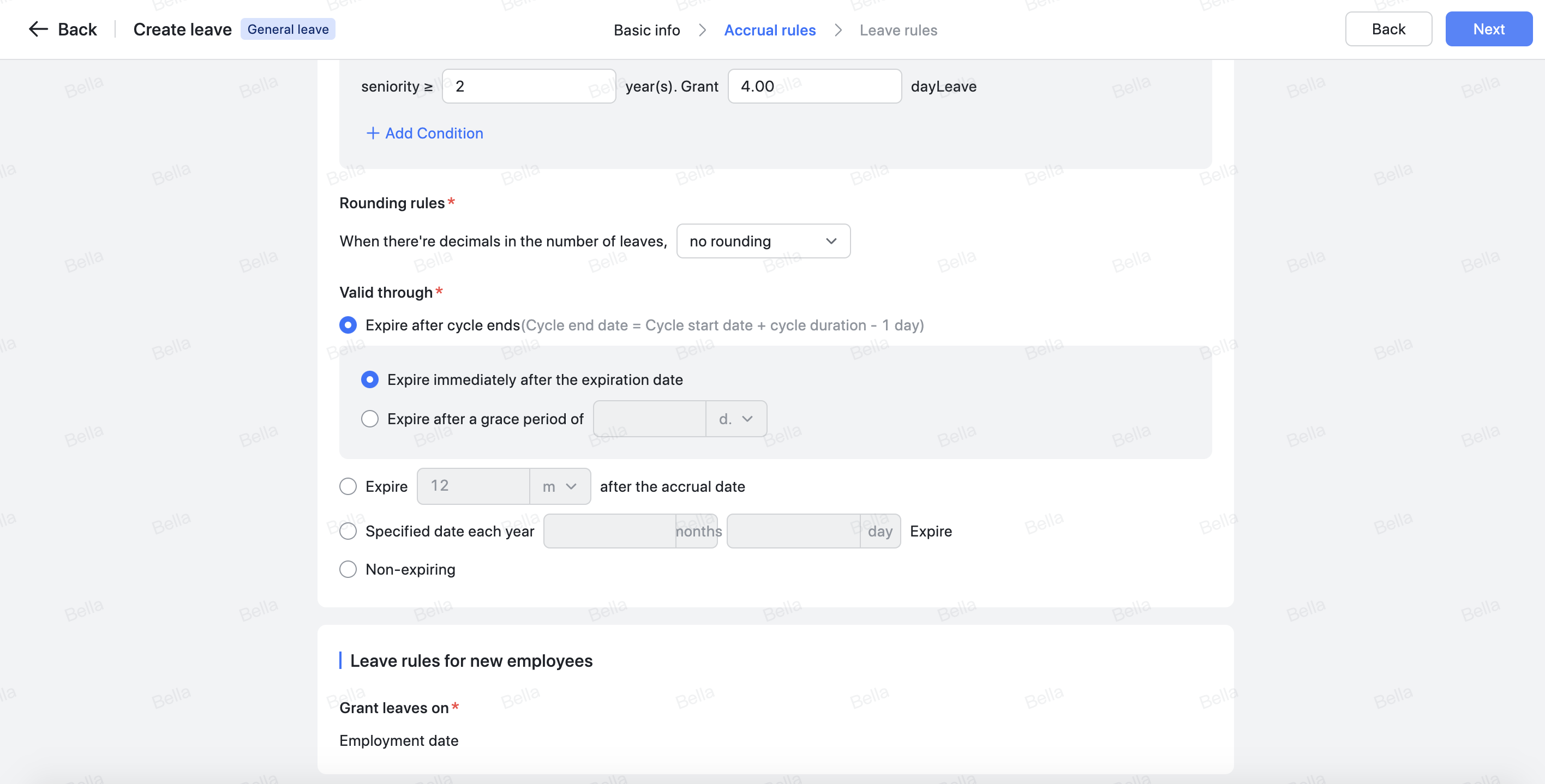 Admin | Set up and manage employee leave