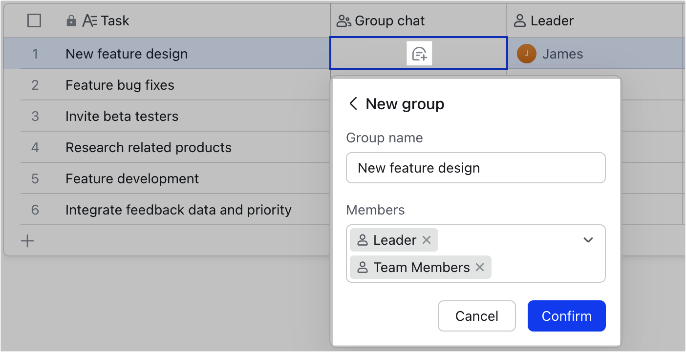 Use group fields in Base