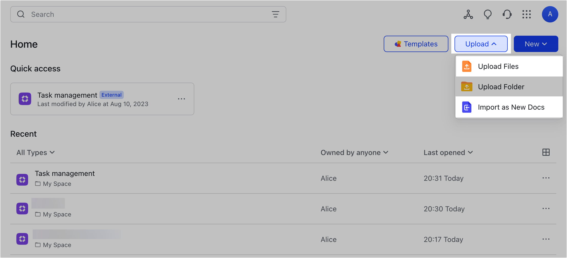 Import and export a base