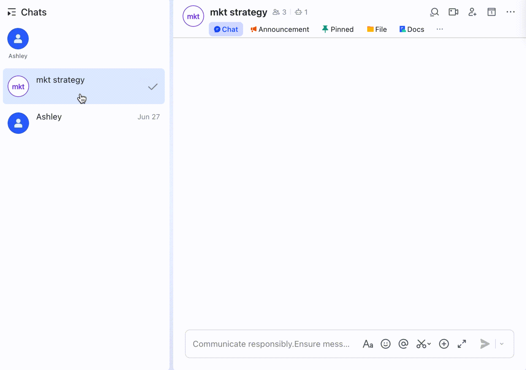 Flag chats and messages