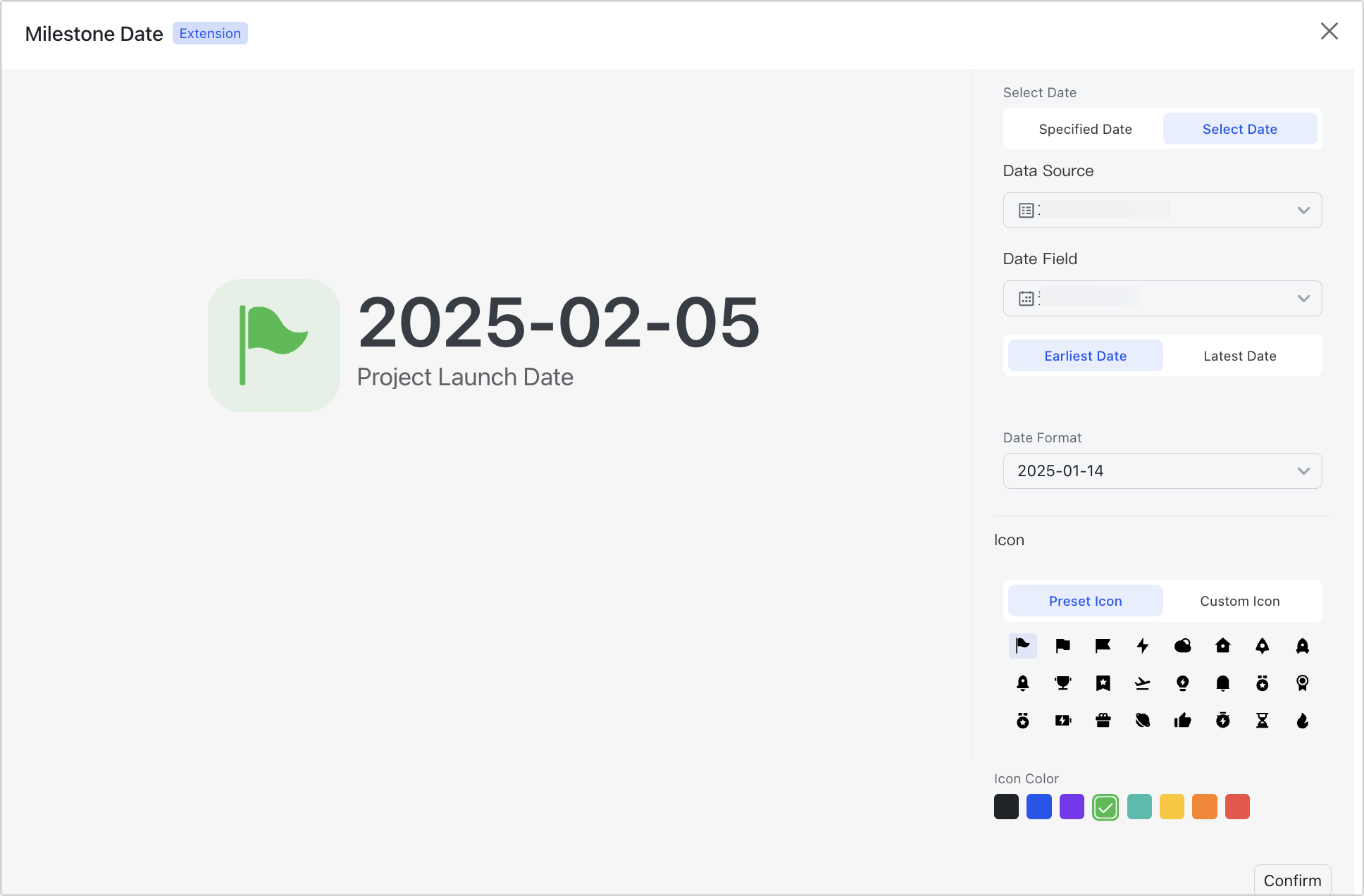 Use extensions in Base dashboards