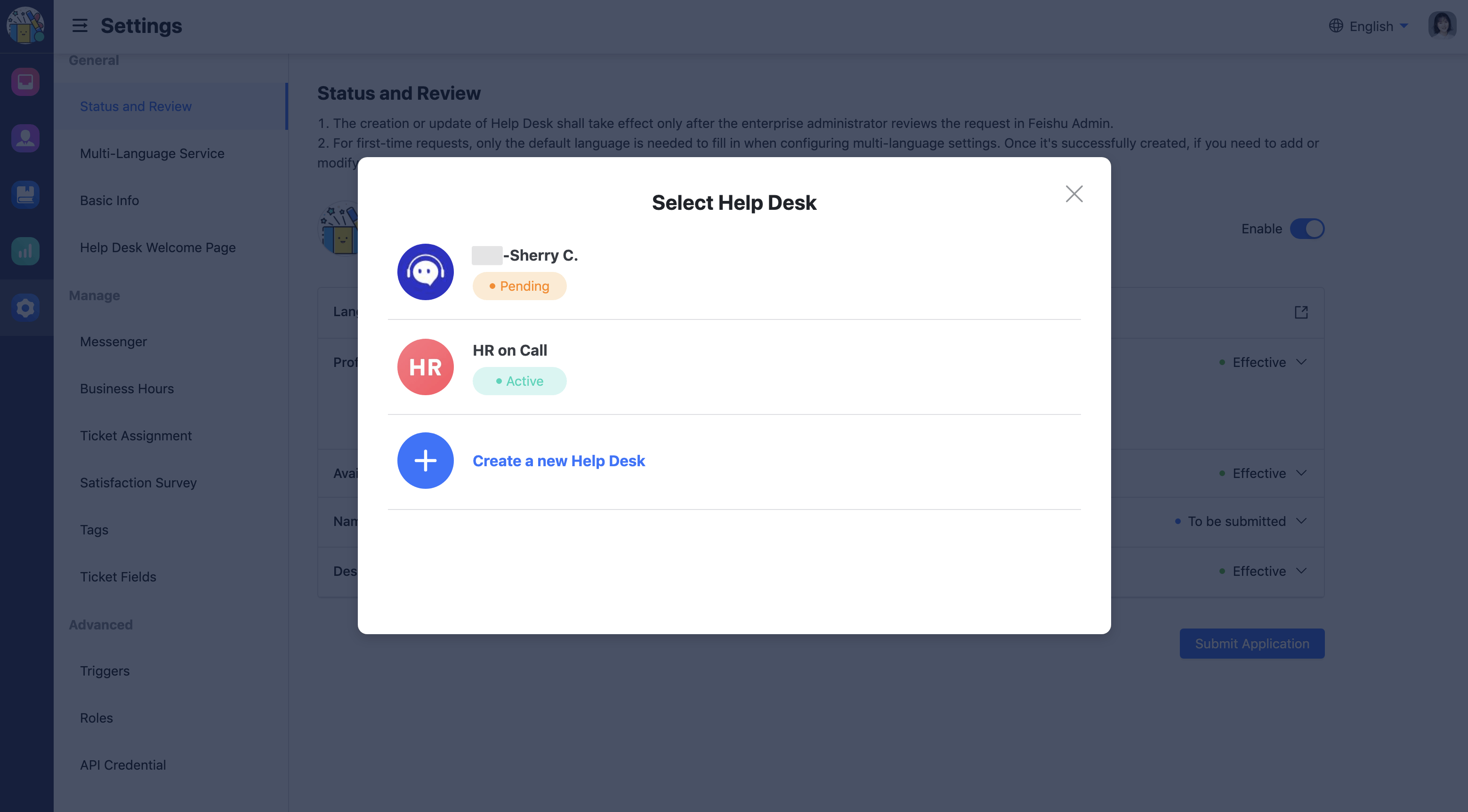 Create, update, and share help desks