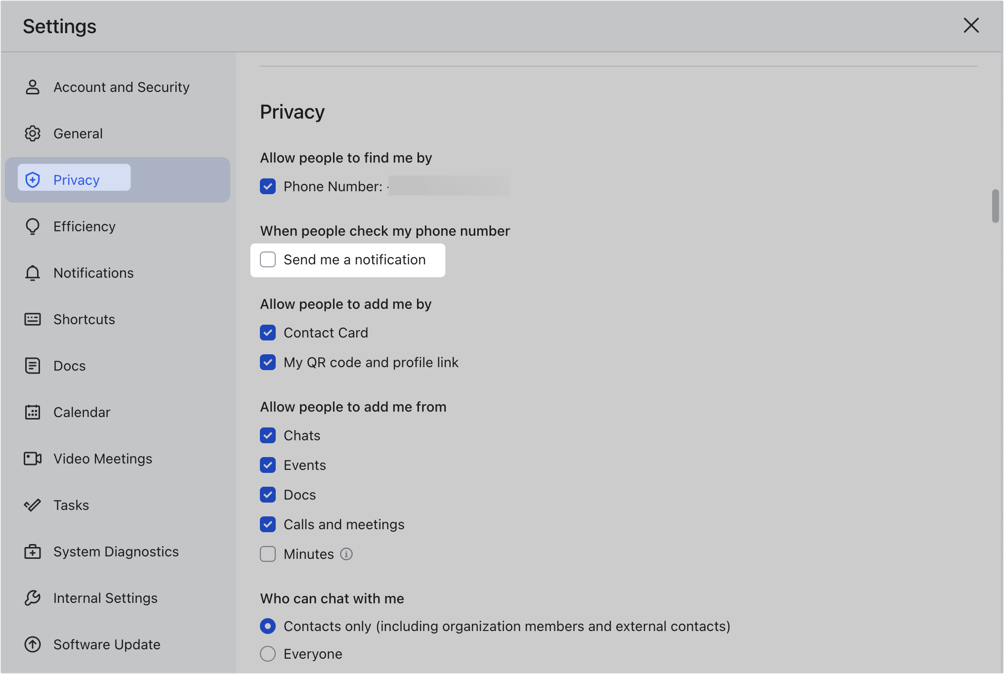 Admin | Manage visibility of member information fields
