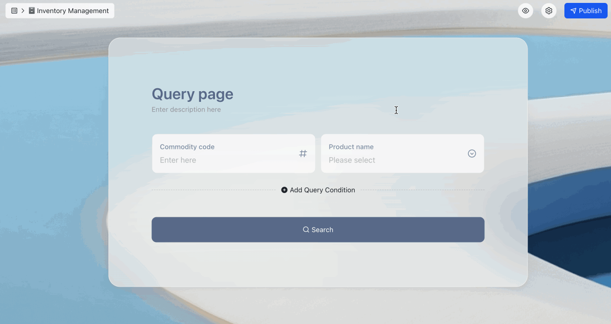 Use the query page in Base