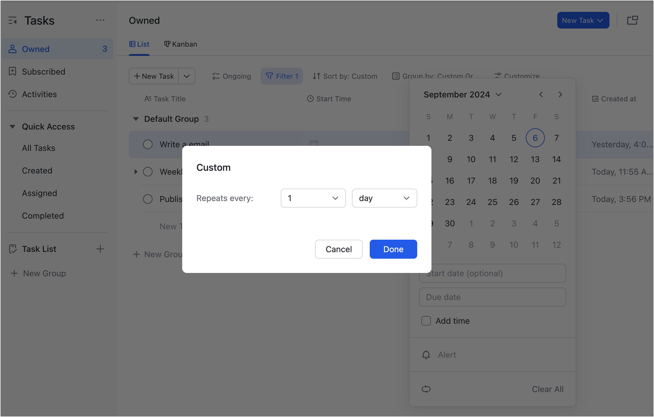 Create and manage recurring tasks Create and manage recurring tasks