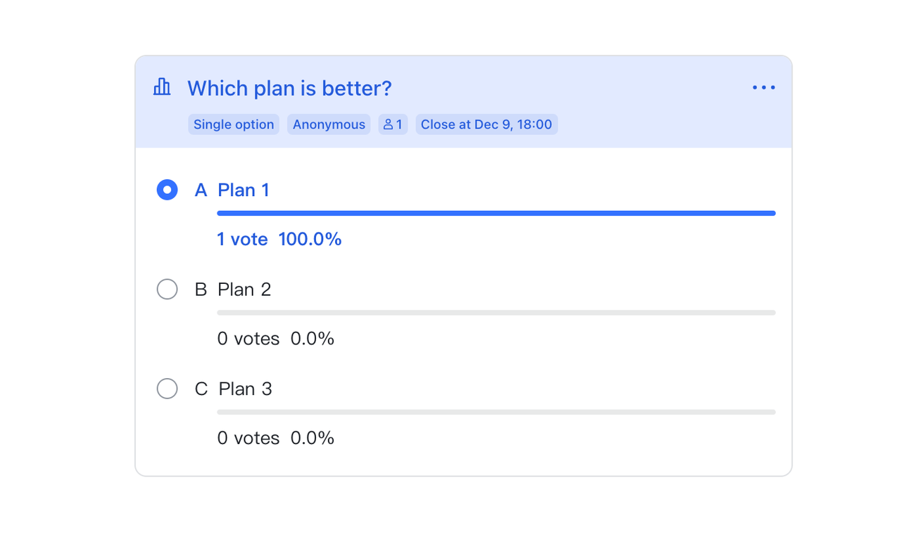 Insert polls in Docs