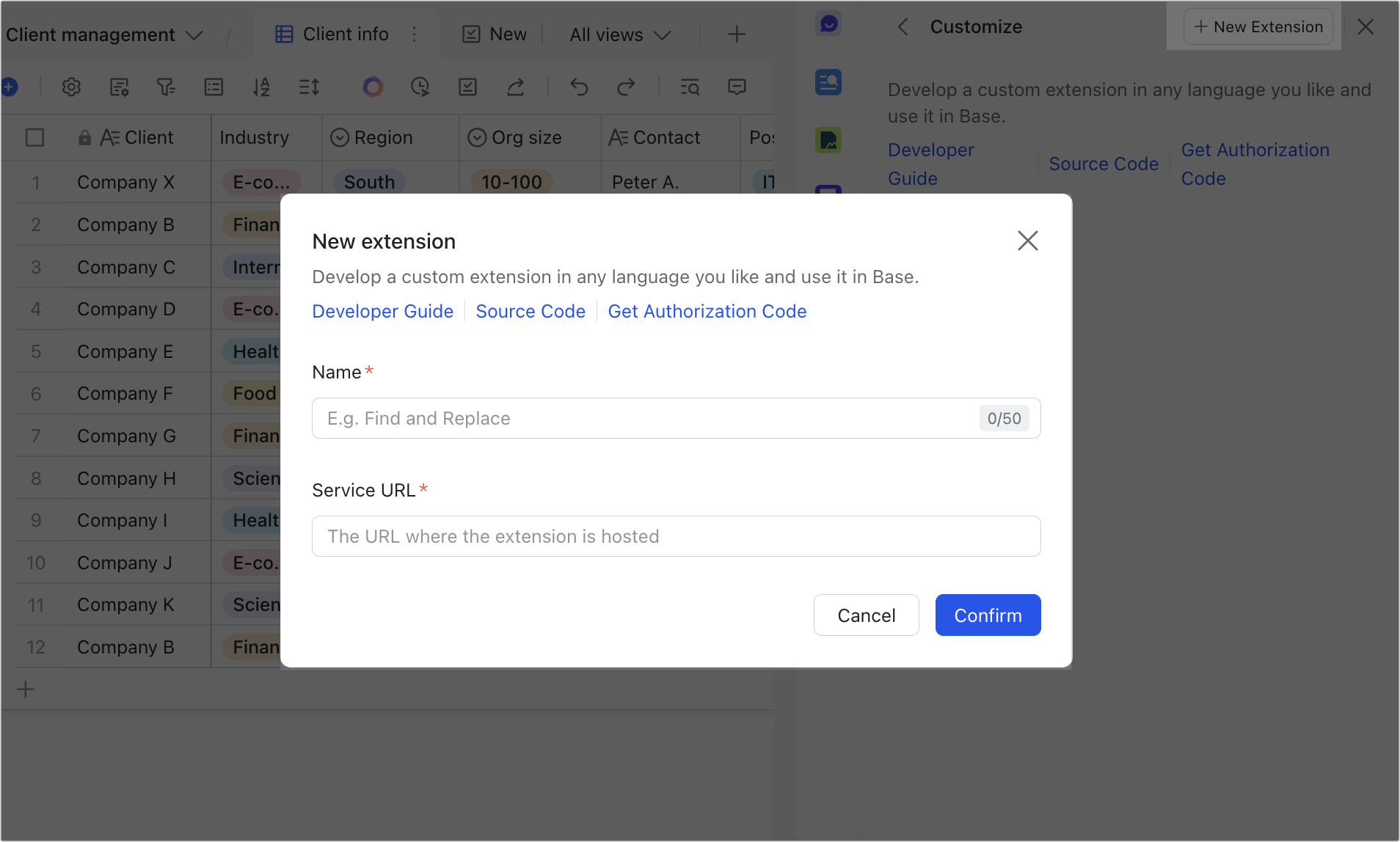Use extensions in Base