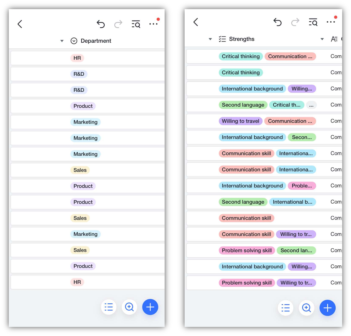 Apply color tags when using single option and multiple options fields ...