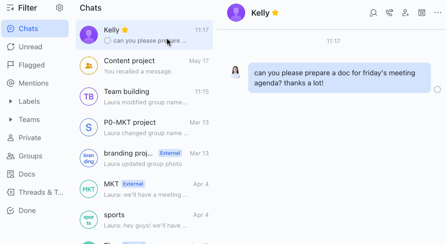 Move unimportant chats to Collapsed Chats