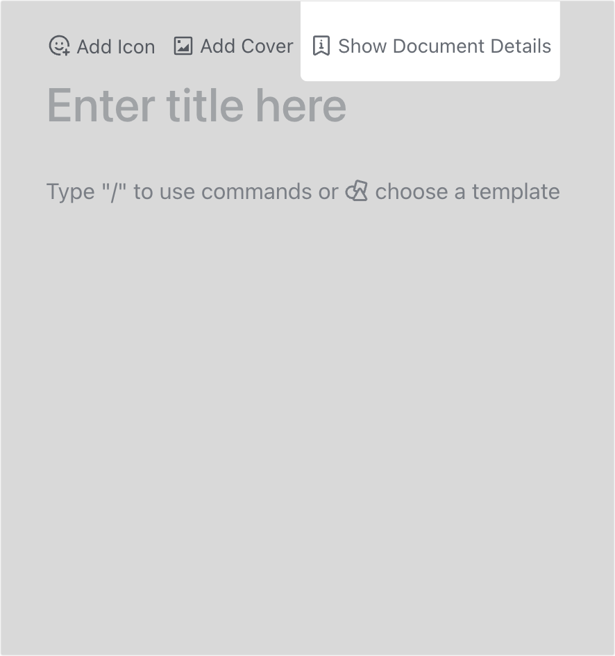 Show document details in Docs