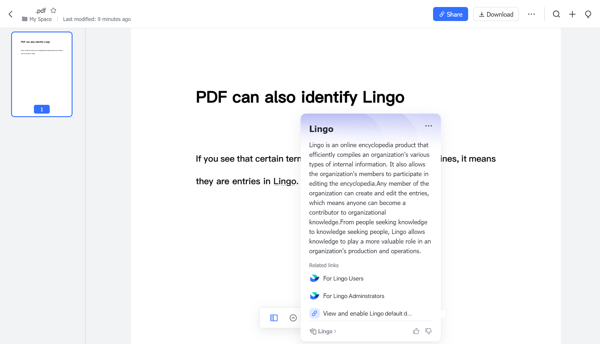 View and share Lingo cards