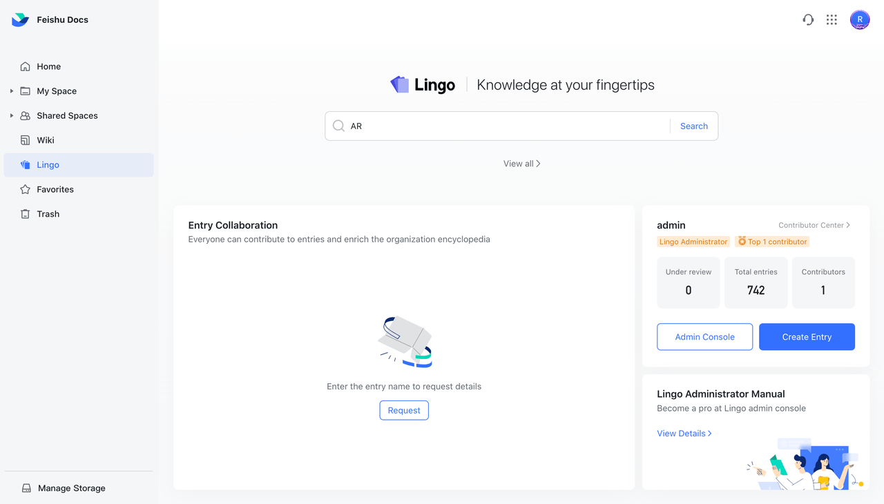 Copy a link to a Lingo entry