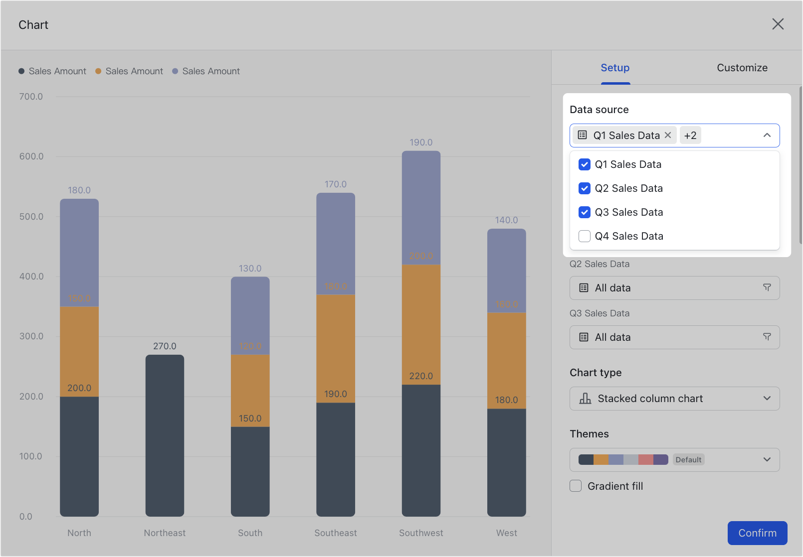 Add multiple data sources to dashboard blocks