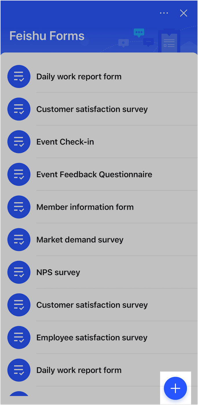 Use Feishu Forms on mobile