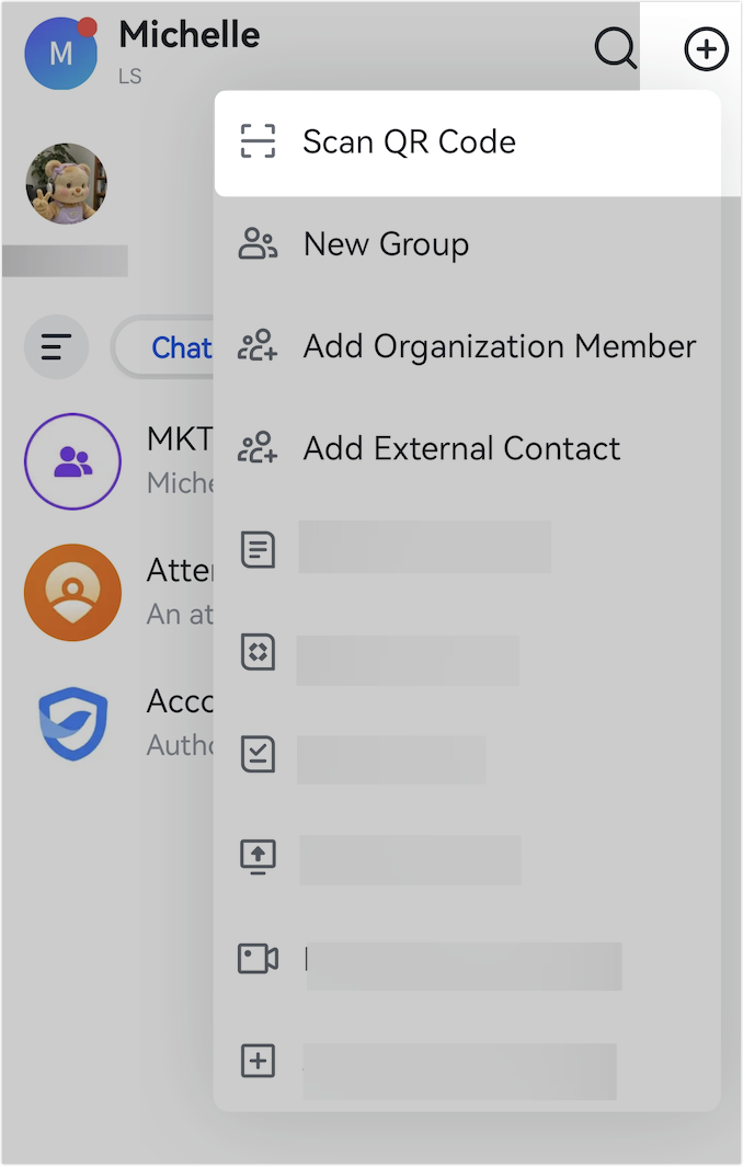 Use the Scan QR Code feature on your mobile device