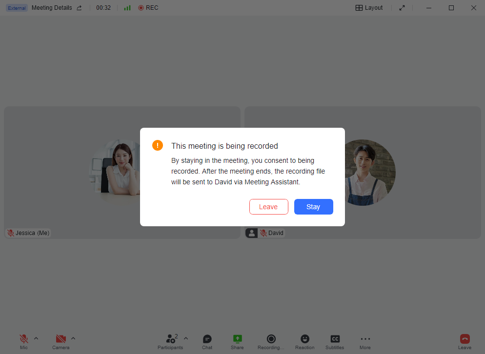 Record a call or meeting